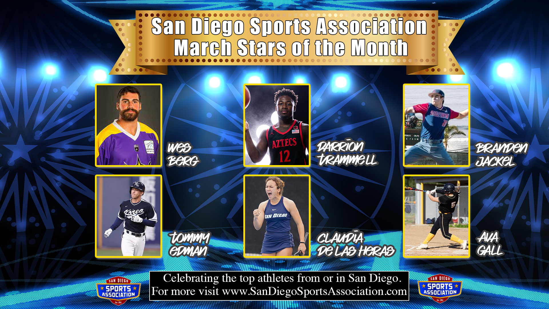 March 2023 Stars of the Month | San Diego Sport Association